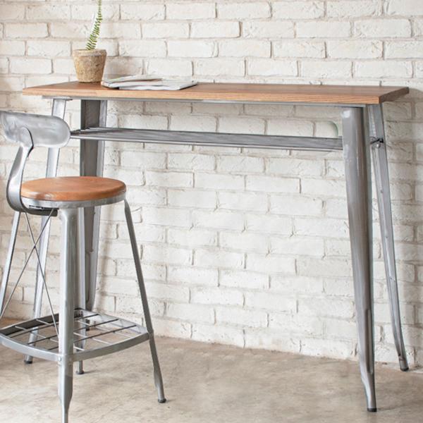 サイズ/約幅125×奥行45×高さ95.5cm重量/約18kg内容量/1台材質/天板：ニレ材脚部：スチール種類/クリア、ダークブラウン生産国/中国製耐荷重/約20kg組立状態/お客様組立品梱包サイズ/約幅129×奥行48×高さ9.5cmお届...