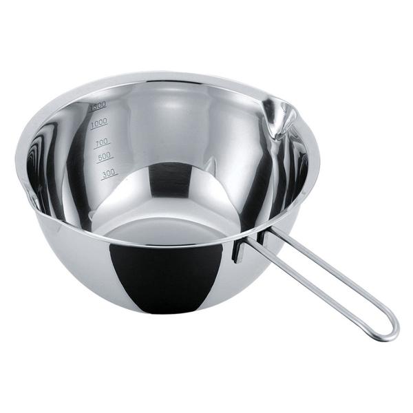 サイズ/約幅20.1×奥行31.7×高さ9.1cm重量/約292g内容量/1個材質/ステンレススチール生産国/中国製●内側に目盛りが付いているので、そのまま計量できる便利な柄付きボウルです。●計量カップいらずで、混ぜる作業も同時に行えます。...