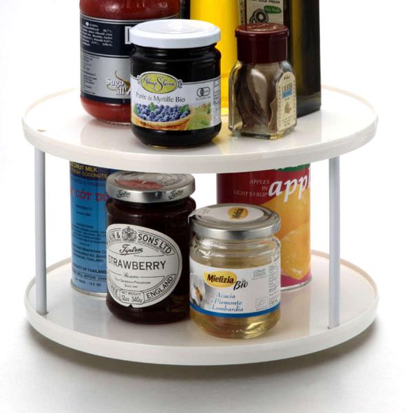 サイズ/約高さ16.5cm直径：約27cm本体1段あたり：約高さ2.4cm重量/約425g内容量/1個材質/本体：スチロール樹脂支柱：塩化ビニール芯棒・ベアリング：スチール生産国/日本製耐熱温度/80度耐冷温度/-30度耐荷重/上段：約２k...