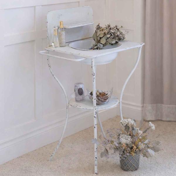 サイズ/約幅66×奥行44×高さ92cmボウル：約直径34cm内容量/1台材質/アイアン組立状態/お客様組立品●ラグジュアリーな雰囲気を演出するフラワースタンド【シンクテーブルSサイズ】です。●屋内外問わず設置でき、置くだけで華やかな彩りを...