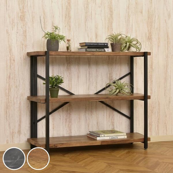 サイズ/約幅78×奥行38×高さ81.5cm重量/約13kg内容量/1台材質/棚板：MDF・メラミン貼りエッジ部：アカシア材フレーム：スチール種類/ダークグレー、ビンテージ棚板1枚あたり耐荷重/30kg組立状態/お客様組立品梱包サイズ/幅8...