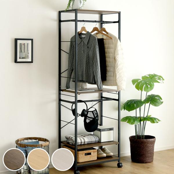 サイズ/約幅60×奥行40×高さ178.5cm重量/約18.7kg内容量/1台材質/構造材：パーチクルボード、スチールフレーム表面加工：粉体塗装板部表面：PVC種類/シャビーオーク、ウォールナット、ホワイトオーク生産国/中国製キャスター/付...