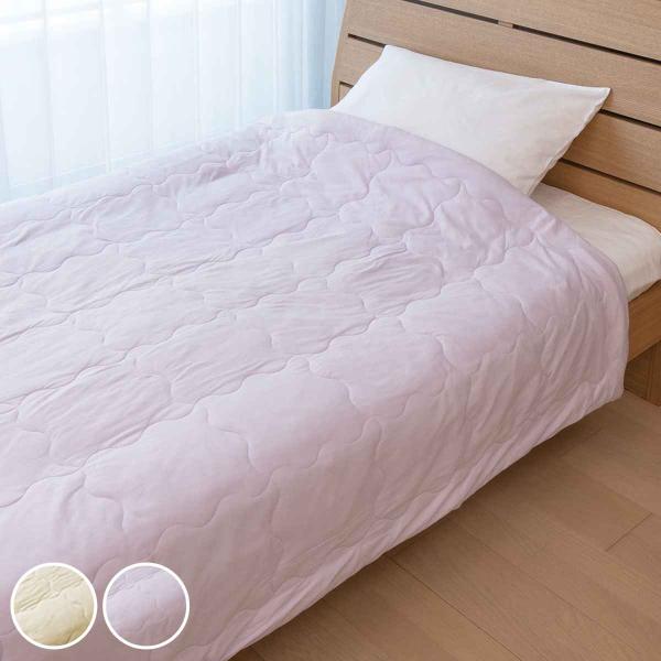 サイズ/約横150×縦210cm内容量/1枚材質/側地：綿100％（ニット）中身：真綿　0.4kg種類/ベージュ、パープル生産国/中国製洗濯/洗濯機使用可能寝具のサイズ/シングル●天然シルク100％の洗える真綿シルクふとんです。●真綿は綿の...