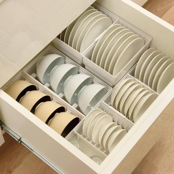 ●トトノシリーズの引き出し用ディッシュスタンドの6点セットです。●サイズ別に分けて、様々な食器の定位置を作り美しく収納できます。●お皿を立てて収納できるので取り出しやすいです。●他のシリーズ商品とも組み合わせることで、引き出しサイズや目的に...