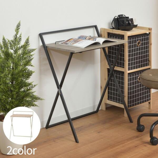 デスク 折りたたみ 奥行45 幅64 ワークデスク 机 作業台 勉強机 簡易机 折り畳み 折畳み 折りたたみ 持ち運び 木製 天板 ブラック ホワイト PT-780BK PT-780WH