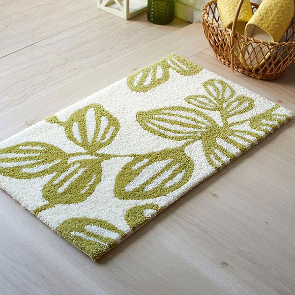 【送料無料】 ラグ マット DESIGN LIFE EDTION.15YUKARI MAT (ユーカリマット) 組成アクリル85% ナイロン15%　 パイル長 10mm　［日本製］［フック］45x75cm4 GREEN