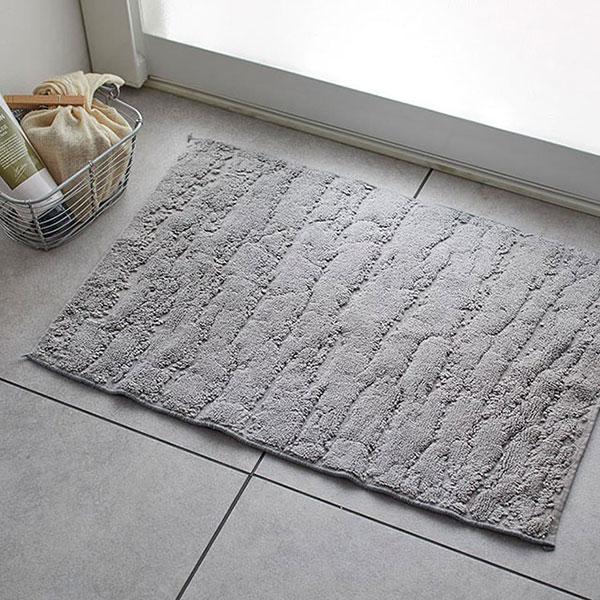 【送料無料】 ラグ マット DESIGN LIFE EDTION.15WOOD (ウッド)組成 綿100%　ウォッシャブル　 ［日本製］［タオル］35x50cm9 GRAY