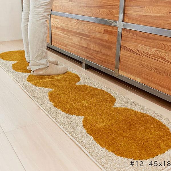 【送料無料】 ラグ マット DESIGN LIFE EDTION.14 ODANGO MAT (オダンゴマット) 組成 ポリエステル100%　パイル長 14／4mm 遊び毛防止　HOT床暖対応 FIF☆☆☆☆　［日本製］［タフテッド］45x...