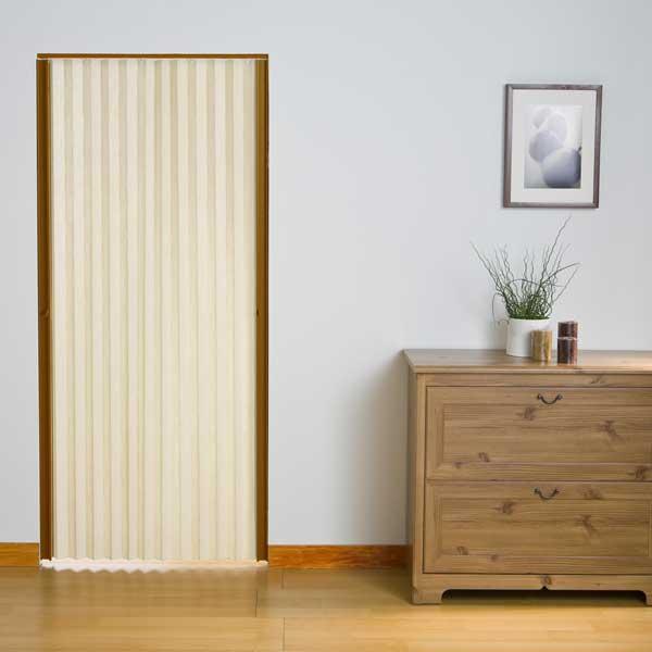 送料無料 お買い得な規格サイズ プリーツドア 間仕切り プリーツアコーデオンドア フレームと把手を一体化しすっきり、タッセルで縛るとコンパクトに収納