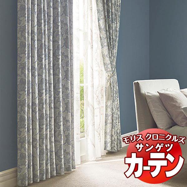 【サンゲツ モリスクロニクルズ】ウィリアムモリスのデザイン●カーテンドレープ●レスター（ドレープ）●有効巾：140cm●組成：ポリエステル100％●継ぎ目の柄合わせはしておりません。