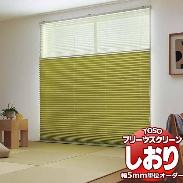 【製品名】TOSO プリーツスクリーン しおり25【タイプ】お部屋に合わせてスタイルを選ぶ。●シングルスタイル：スクリーン1枚のシングル使い。畳み上げた時にすっきり納まります。●ツインスタイル：厚地とシアー生地を組合わせて、調光と視線のコン...