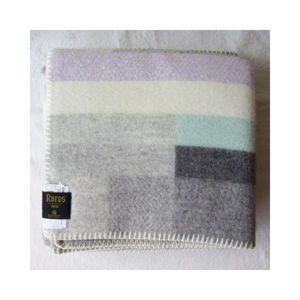 ROROS TWEED / ロロス　ツイード　ブランケットMIKKEL-MINI ORANGE / ミッケル-ミニ　オレンジ　130×100cm北欧 / ノルウェー / ウール / 羊毛 / 毛布 / 膝掛け / ひざかけ / ひざ掛け /...