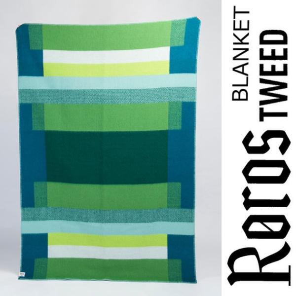 ROROS TWEED / ロロス　ツイード　ブランケットMIKKEL GREEN / ミッケル　グリーン　130×200cm北欧 / ノルウェー / ウール / 羊毛 / 毛布 / 膝掛け / ひざかけ / ひざ掛け / クリスマス / ...