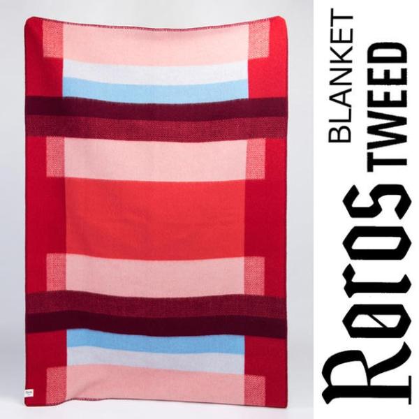 ROROS TWEED / ロロス　ツイード　ブランケットMIKKEL RED / ミッケル　レッド　130×200cm北欧 / ノルウェー / ウール / 羊毛 / 毛布 / 膝掛け / ひざかけ / ひざ掛け / クリスマス / 還暦祝い