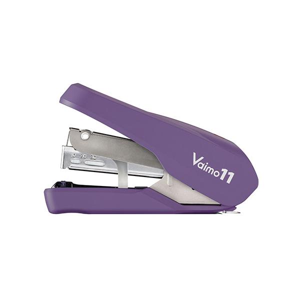2枚から40枚を軽くとじるホッチキス。先曲げフラットクリンチを搭載。仕様・本体色本体色(軸色)：ラベンダー/規格(サイズ・容量)：（Ｎｏ.11−1Ｍ針1箱付）入数：1個本体サイズ：幅26.0mm×奥110.0mm×高68.0mmmm重量：1...