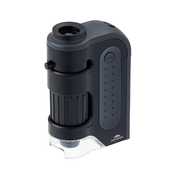 落射型顕微鏡がコンパクトになったズーム機能付きの顕微鏡です。倍率は60〜120倍までの観察ができ、接眼レンズうを直接のぞいて観察します。ズームレバーを動かすことで簡単に倍率を変更できます。ＬＥＤライト付きでどこにいても明るく観察できます。Ｕ...