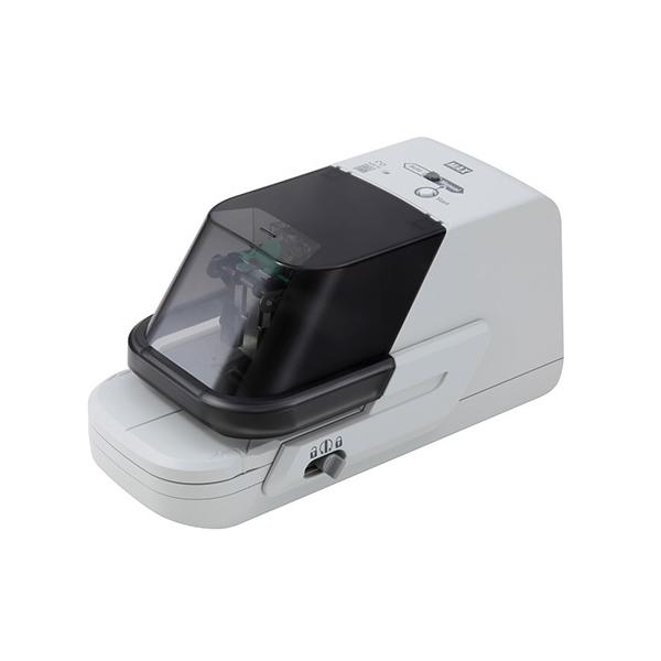 外寸：幅113×奥229×高113mm綴じ枚数：約2〜70枚綴じ奥行：通常綴じ＝約7〜18mm、角綴じ＝約12〜26mm針装てん数：5000本重量：1.5kg綴じ速度：0.5mm秒綴じ口寸法：6.5mm連続作業本数：5000本専用使用針：Ｎ...