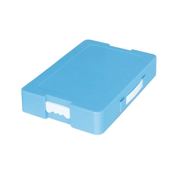 外寸：幅345×奥233×高64mm重量：550ｇ材質：本体／ストッパー／仕切り板＝ＰＰ，取っ手＝ＰＥ取っ手，名前シール，仕切り板2枚付