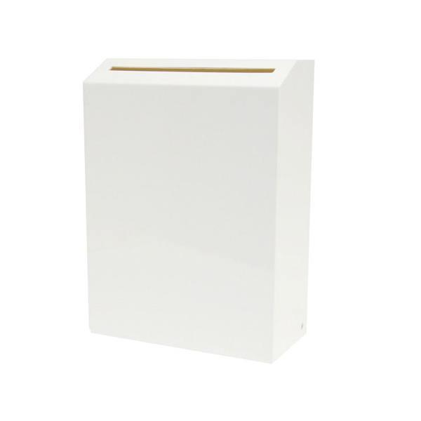 外寸：幅270×奥130×高370mm重量：1.22ｋｇ投入口サイズ：縦12×横230mm材質：アクリルカムロック錠付