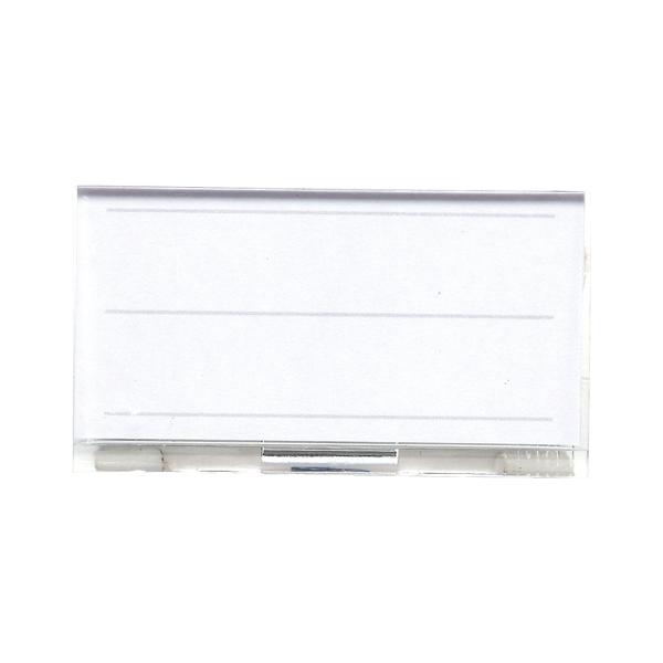 仕様：両用金具外寸：縦28×横51mm収容寸法：縦25×横50mm材質：本体＝アクリル