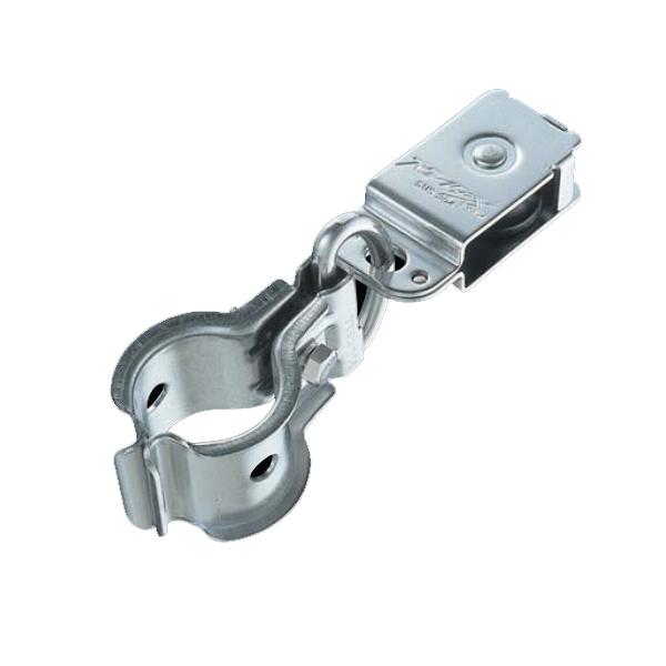 枠材：ステンレス車材：ポリアセタール使用軸受：ステンレスA・使用芯材外径：φ27.2mmB：30mmC：15.8mmL：124.5mm使用ロープ径：〜6.3mmWeight：130g※車材を含みオールステンレス製のスライダーZも有ります。