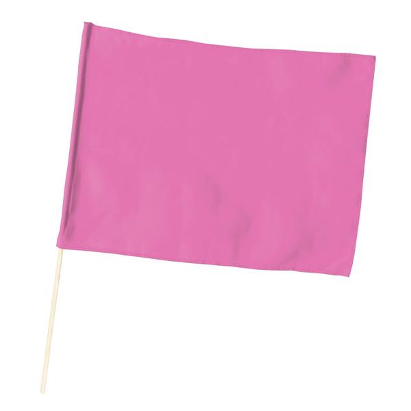 商品説明：軽量で丈夫！サイズ・色数も豊富なカラーフラッグシリーズ ！商品サイズ：旗：410×300mm、棒：φ8×450mmセット内容：全12色　　重量：24g材質：ポリエステル包装形態：10本PP袋入包装サイズ：455×25×25mm