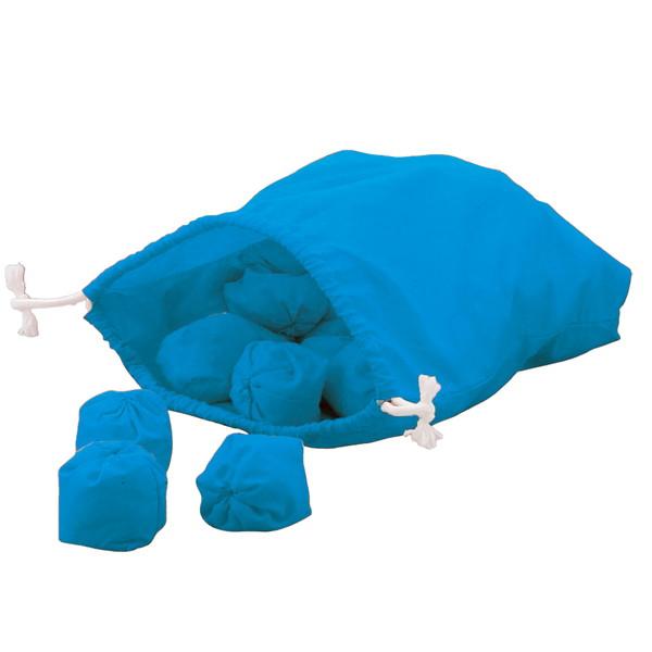 商品サイズ：1球：約60×60×60mmセット内容：袋付　　重量：1球：50g材質：綿100％ (中にプラスチックの粒と綿がはいっています。）包装形態：青布袋（50球入）　　　　