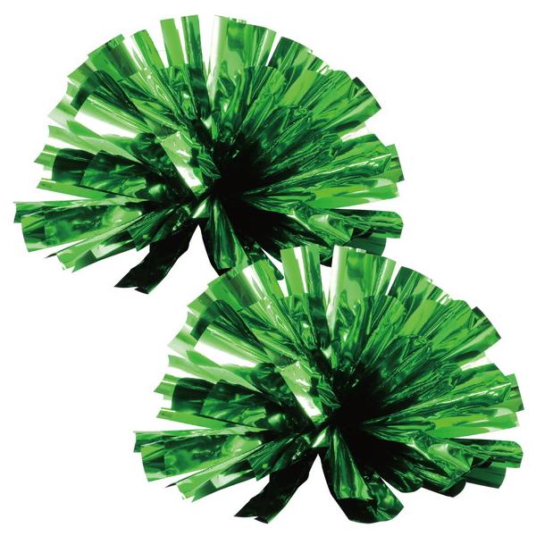 運動会準備に忙しい先生方の手間を軽減！組み立て不要の「完成済みチアポンポン」商品サイズ（単位mm)：ソフトゴム：60mm、房：約260mmセット内容：本体のみ1個重量（ｇ）：25材質：PET本体色：グリーン生産国：中国箱の場合の入数：400