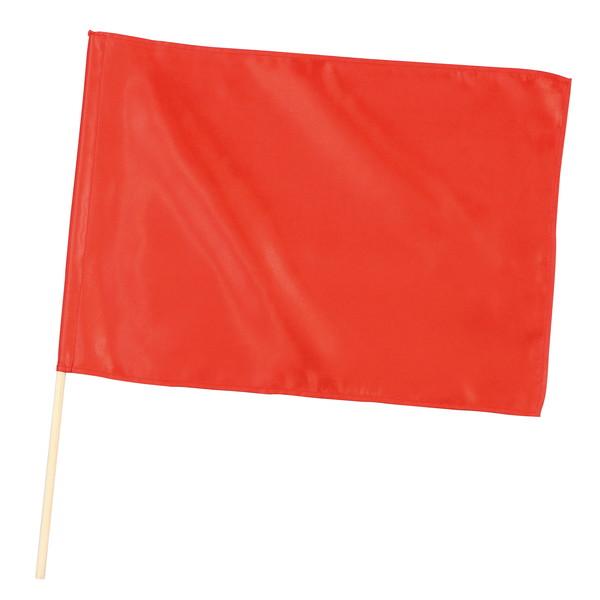 手軽な大きさで振りやすい光沢のあるサテン旗商品サイズ：旗：約500×360mm、棒：φ12×570ｍｍ重量（ｇ）：50材質：サテン包装形態：無生産国：中国