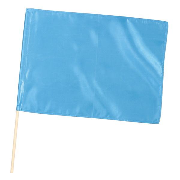 手軽な大きさで振りやすい光沢のあるサテン旗商品サイズ：旗：約500×360mm、棒：φ12×570ｍｍ重量（ｇ）：50材質：サテン包装形態：無生産国：中国