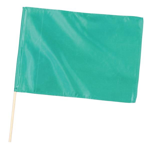 手軽な大きさで振りやすい光沢のあるサテン旗商品サイズ：旗：約500×360mm、棒：φ12×570ｍｍ重量（ｇ）：50材質：サテン包装形態：無生産国：中国