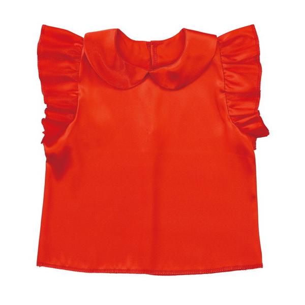 丸襟と背面ボタンがついたフリフリシャツ！かわいい襟付！背中はボタンで留められる！商品サイズ（単位mm)：190×220mm（着丈：400mm、身幅：380mm）セット内容：本体×11個重量（ｇ）：45材質：ポリエステル1個包装形態：袋入り包...