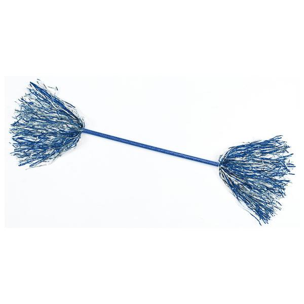 ポンポン付バトンで演技が華やかに！商品サイズ（単位mm)：460×250mmセット内容：本体のみ1個重量（ｇ）：35材質：ポンポン：PET、バトン：PVC包装形態：袋入り包装サイズ：W10×H80×D490mm販売単位：個本体色：ブルーシル...