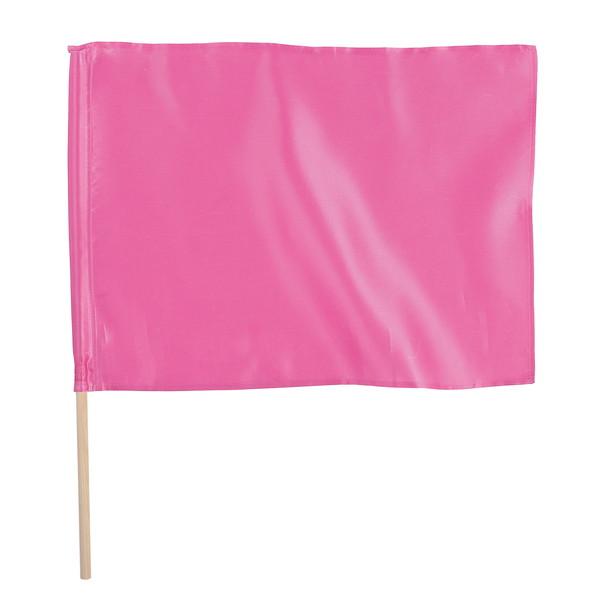 手軽な大きさで振りやすいサテン製の中旗！光沢のあるサテン製カラーフラッグシリーズの中旗です。手軽な大きさで振りやすいフラッグです。運動会のダンスや集団行動、応援などで活躍するアイテムです。注意事項お使いのモニター設定、お部屋の照明等により実...