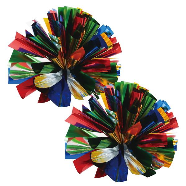 応援準備が一気にラクラク！袋からすぐに出して使える「完成済みチアポンポン」！コンパクトなミニサイズの「完成済みチアポンポン」です。形を軽く整えるだけで、すぐに鮮やかでボリューム感のあるポンポンに！手のひらが自由に使えるハンドフリー仕様のソフ...