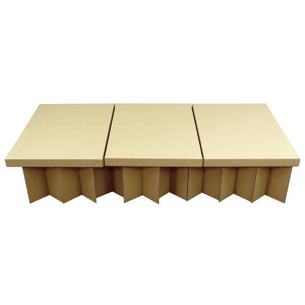 組み立てカンタン!耐荷重/300kgサイズ：W1900×D900×H380mm（使用時）、W760×D650×H170mm（収納時）セット内容：本体×1重量：5.7kg材質：ダンボール包装形態：ダンボール箱包装サイズ：760×650×180...