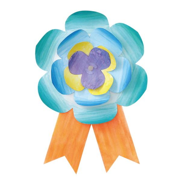 好きなデザインのコサージュを作れるキット！絵を描いたり、色を塗ってオリジナルのコサージュが作れるキットです。安全ピン付で服につけやすい！商品サイズ（単位mm)：約150×210×15mmセット内容：台紙×1、クリップ（シール付）×1、割りピ...