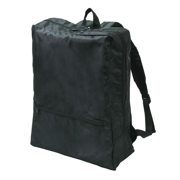 開け口が大きくて使いやすいリュックです！商品サイズ:330×480×160mm包装形態:PP袋入包装サイズ:330×480×40重量:293gセット部品:本体×1材質:ポリエステル販売単位:個本体色:黒原産国:中国