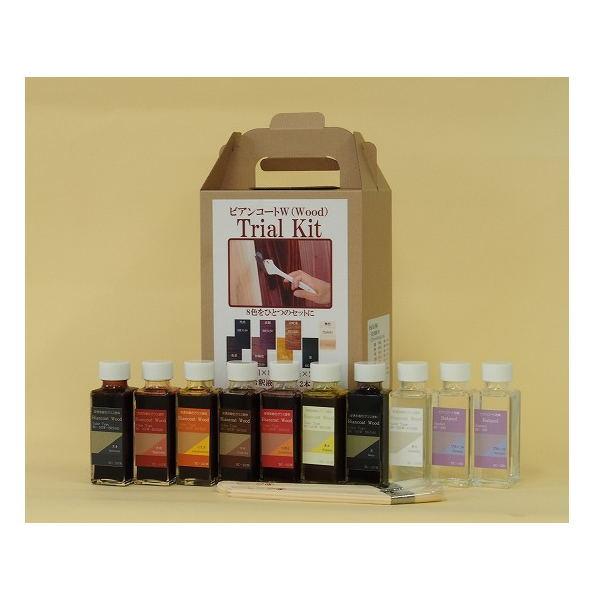 一般的な有機樹脂塗料では得られないガラスならではの耐候性により、様々なトラブルから素材を守り、褪色せず、木の持つ本来の美しさを長期間維持させます。艶なし内容　ビアンコートW　100ml×8色　刷毛2本　洗浄用ブタノール100mｌ×2本　施工...