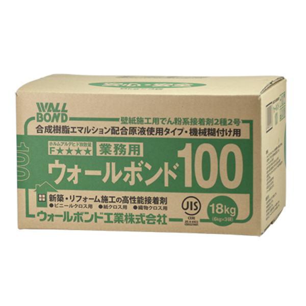 100シリーズの基準となり、１番人気・信頼ある接着剤。ビニル壁紙からエコ系壁紙まで幅広い壁紙に対応する原液使用タイプの接着剤。合成樹脂エマルション配合量が多く、ジョイントの納まりは良い。仕上がりも最高。（原液使用タイプのため、希釈する手間も...