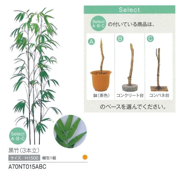 葉：ポリエステル樹脂枝：ポリエチレン樹脂幹：燻蒸処理天然竹（一部樹脂製）光触媒処理（価格別途）出来ます。