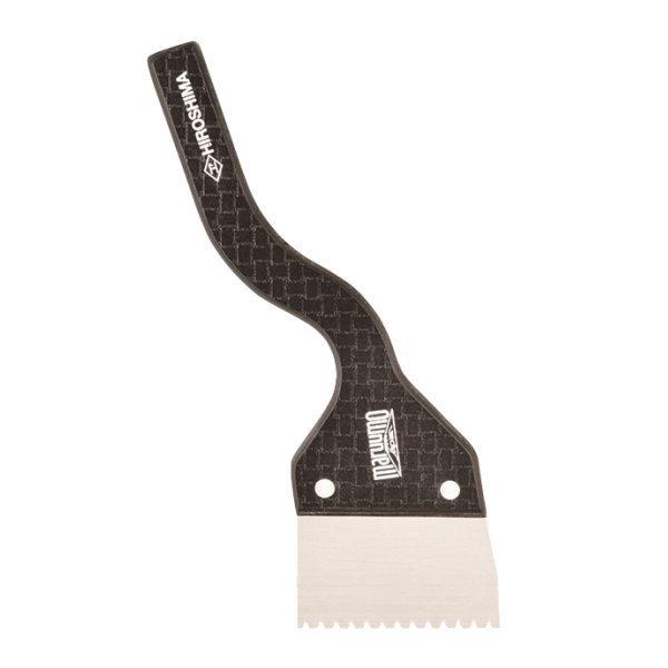 持ち手の曲がった糊ベラです。狭い場所や障害物のある時に便利