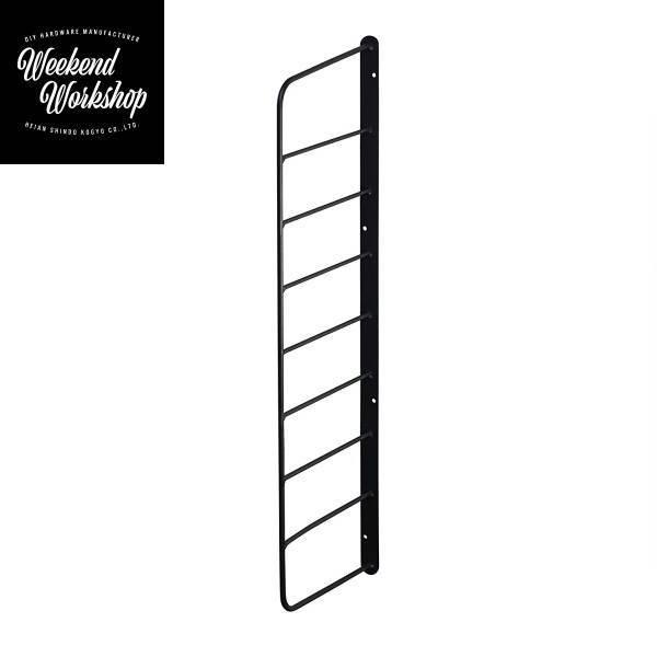 アイアン素材のDIYパーツブランドWeekend Workshop市販の木材を取り付けて、好みのサイズの机や棚を簡単に作ることができる。サイズ：幅2×奥行16.5×高さ57cm耐荷重：4.5kg商品説明取扱説明書、棚受け金具棚受け(6個)、...