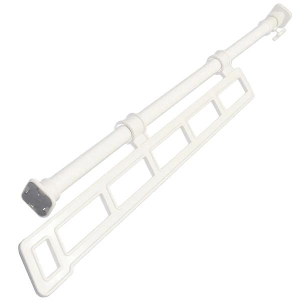 商品サイズ：幅 71〜110cm×奥行 4cm×高さ 10.5cm参考耐荷重：10kg材質・パイプ：鉄・エポキシ樹脂粉体塗装・樹脂部品・ハンガー吊り：ABS樹脂・ねじ類：鉄・メッキ・スパイク金具：ステンレス製取り付け上の注意事項●スパイク金...