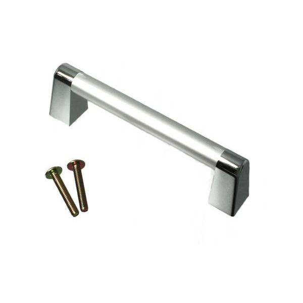 サイズ：90mm取付：裏ビス止カラー・仕上：シルバーアルミパイプなので、カットすることによりビスピッチを調整できる