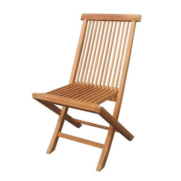 サイズ：W460×H900×D540×SH440mm、折畳時：D75mm重量：5.0kg材質：チーク色：無塗装組立：完成品生産国：インドネシア仕様：折畳式