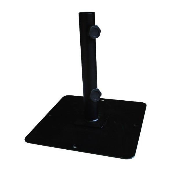 サイズ：本体：340×H370　支柱：外径φ56 重量：9.5kg　　材質：アイアン　色：黒　生産国：インドネシア適応アンブレラ：全種ゴムキャップは付いていません。　 オプション 加重プレート（8.5kg／￥13,000）を取り付けることで...