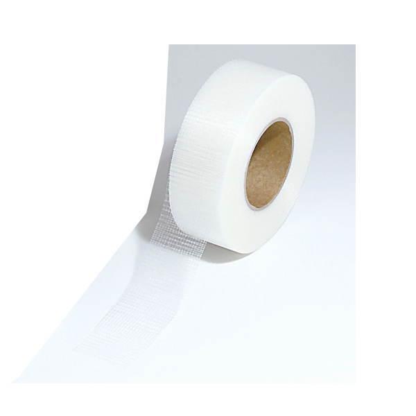 用途　目地の補強テープです。特徴　ポリエチレンワリフフィルムを採用し、目ズレがなく、薄い高強度テープです。　片面粘着加工