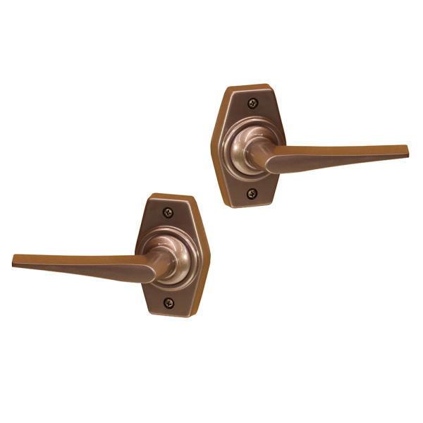 機能：空錠　カギなし対応扉厚：29mm〜45mm主な材質ハンドル：アルミ合金座：亜鉛合金仕上（カラー） ブラウン(塗装)