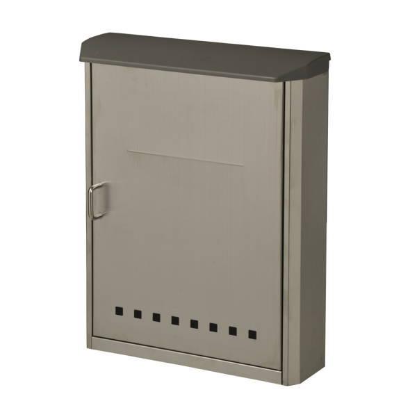 特長　扉横開き　壁面掛　ネームシール　上入れ前出し材質／本体：ステンレスSUS304　仕上げ：NO4研磨　投入口：樹脂成型品サイズ：W290×D101×H365mm 投入口：277×50mm取り付け可能場所：外掛壁掛●数量が多くなる場合で初...